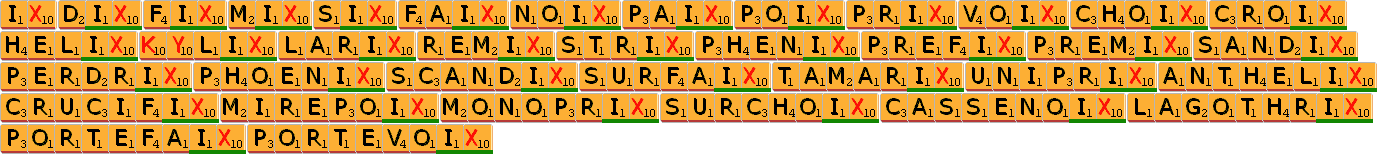 Liste des 36 mots se terminant par IX