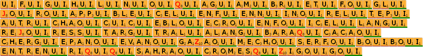 Liste des 50 mots se terminant par UI
