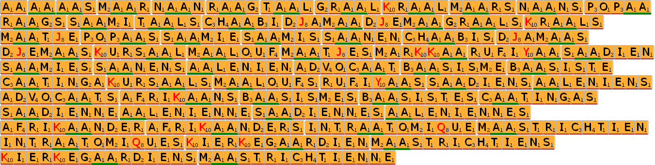 Liste des 63 mots contenant AA